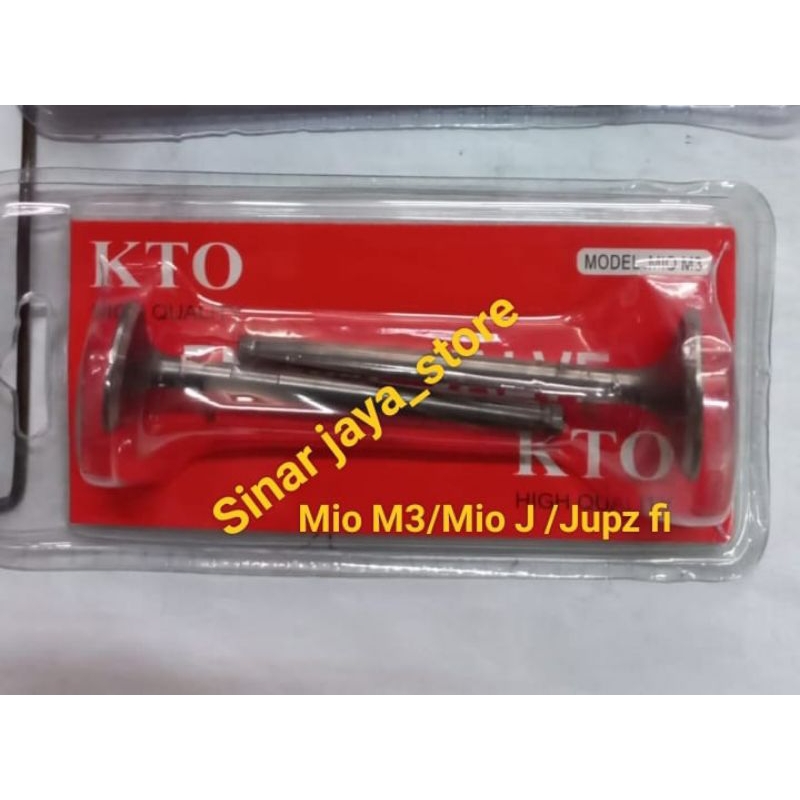 Jual Klep Set In/Ex Api Minyak Mio j M3 Jupz One Fi Merek Kto | Shopee Indonesia