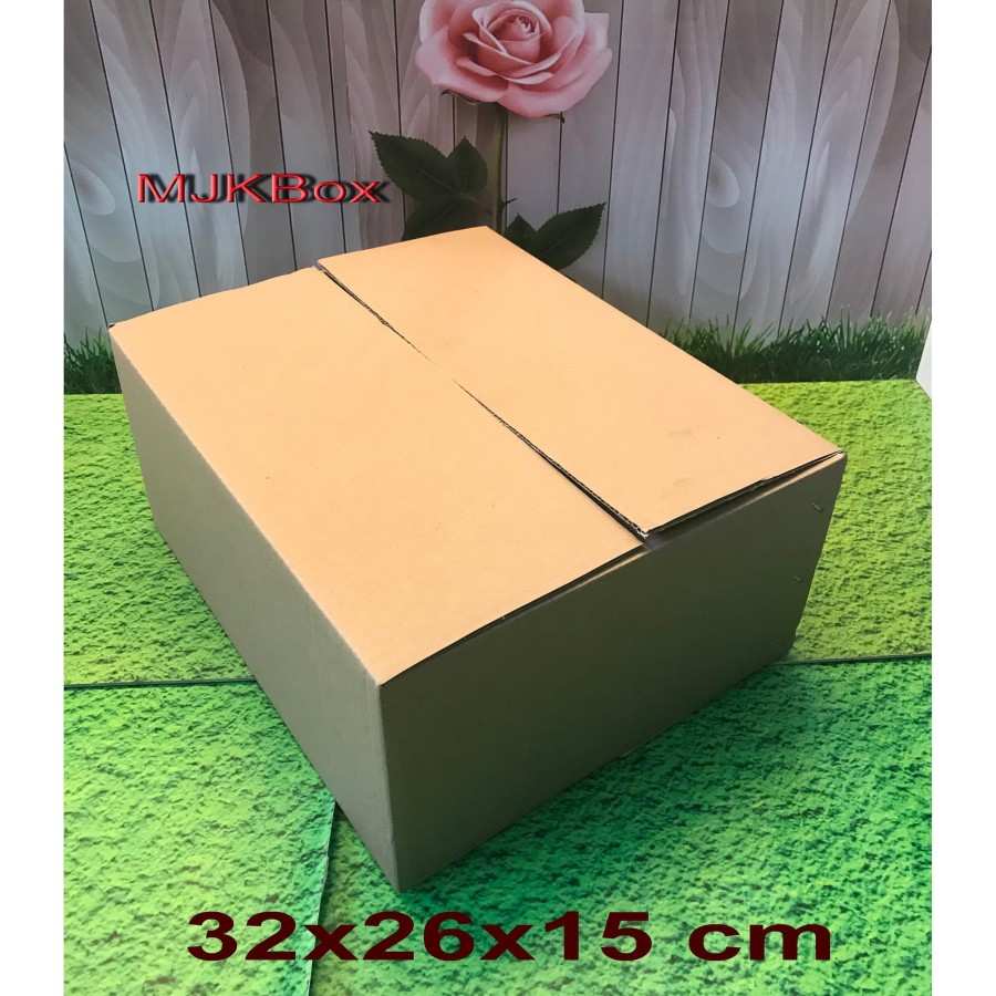 Jual kotak kardus box Uk,32x26x15 cm.....Single wall MODEL INDOMIE ...