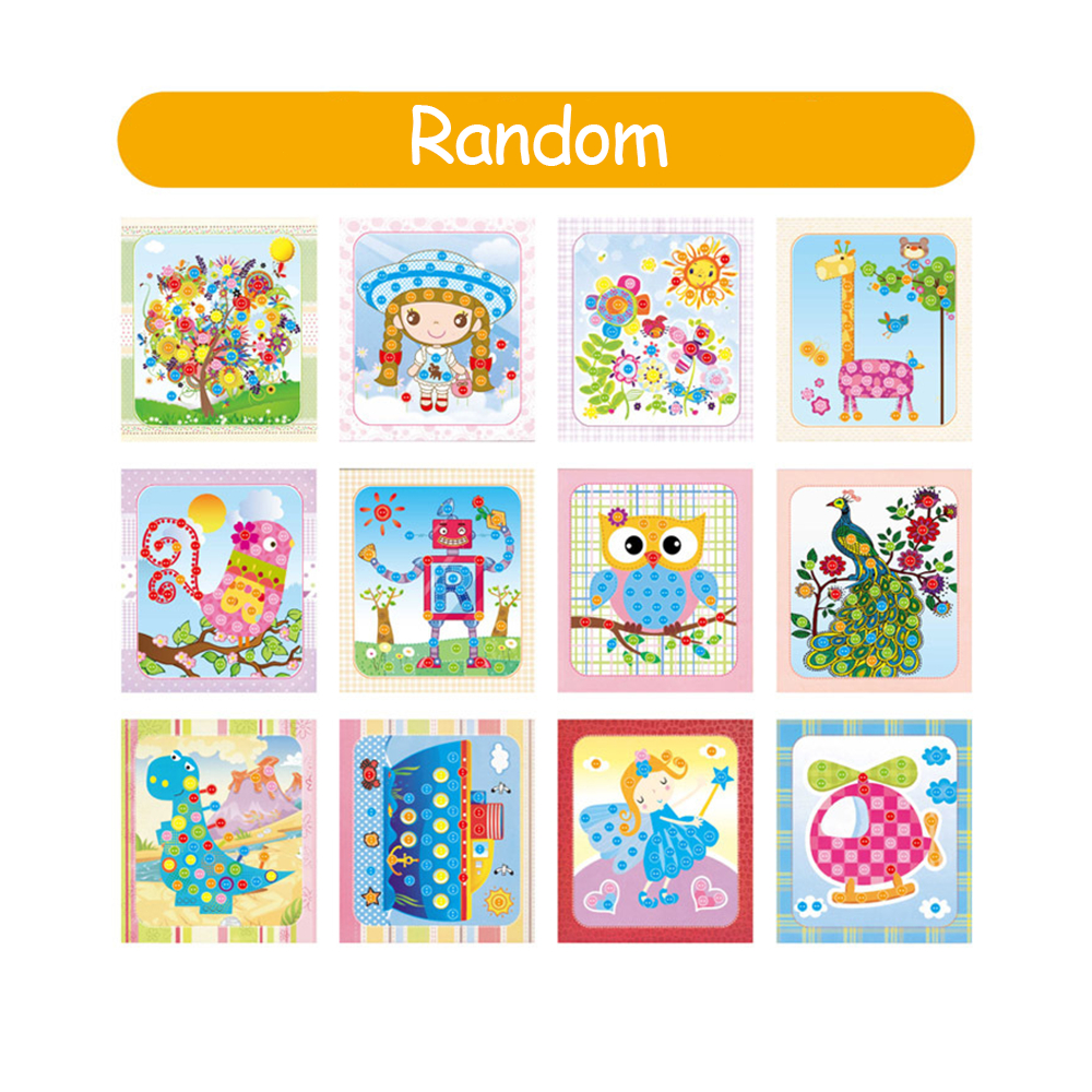 Jual BEVAVAR Diy Tempel Kancing Button Painting sticker Mainan Tempel ...