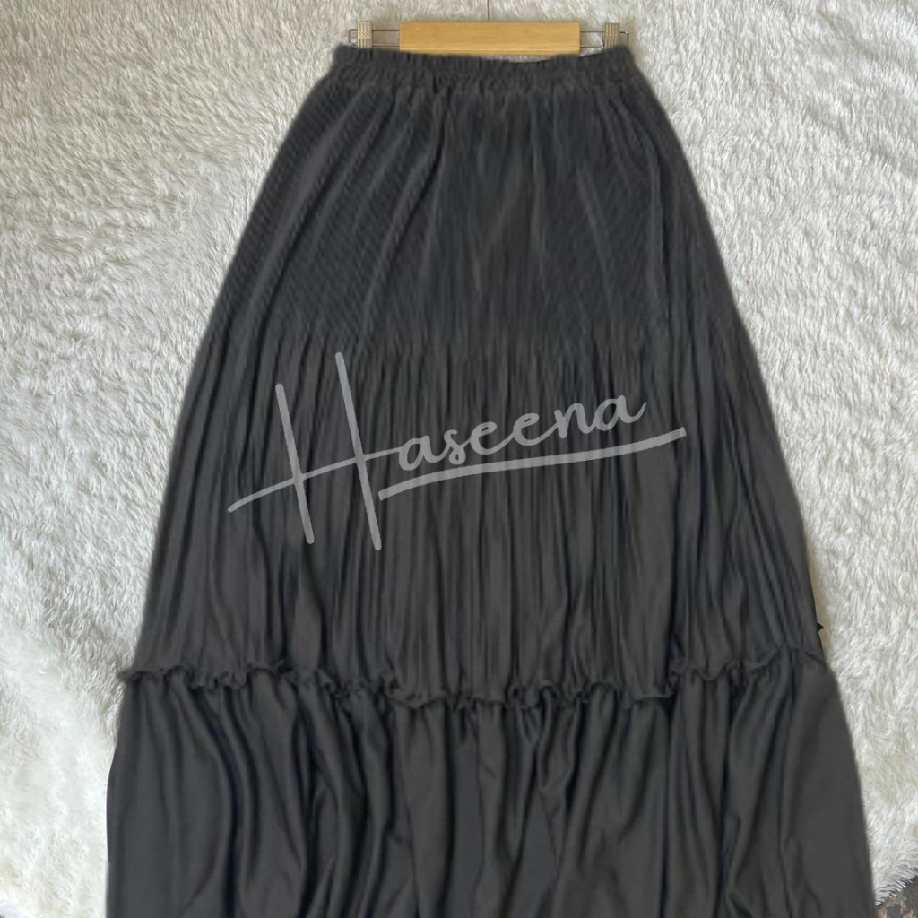 Jual Haseena Rok Plisket Susun Maiza Bahan Premium | Rok Skirt | Rok ...