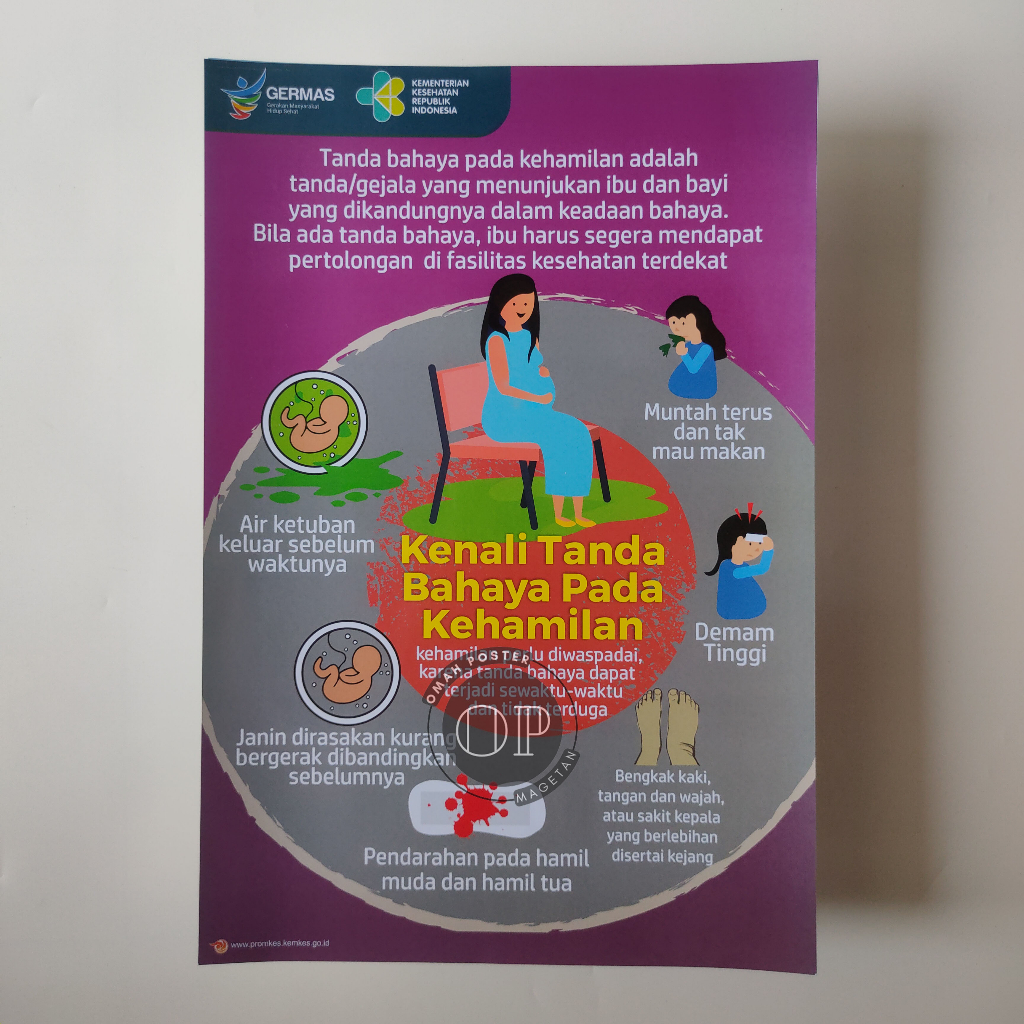 Jual Poster Tanda Bahaya Kehamilan - Poster Kebidanan - Pemeriksaan Kehamilan Rutin | Shopee ...