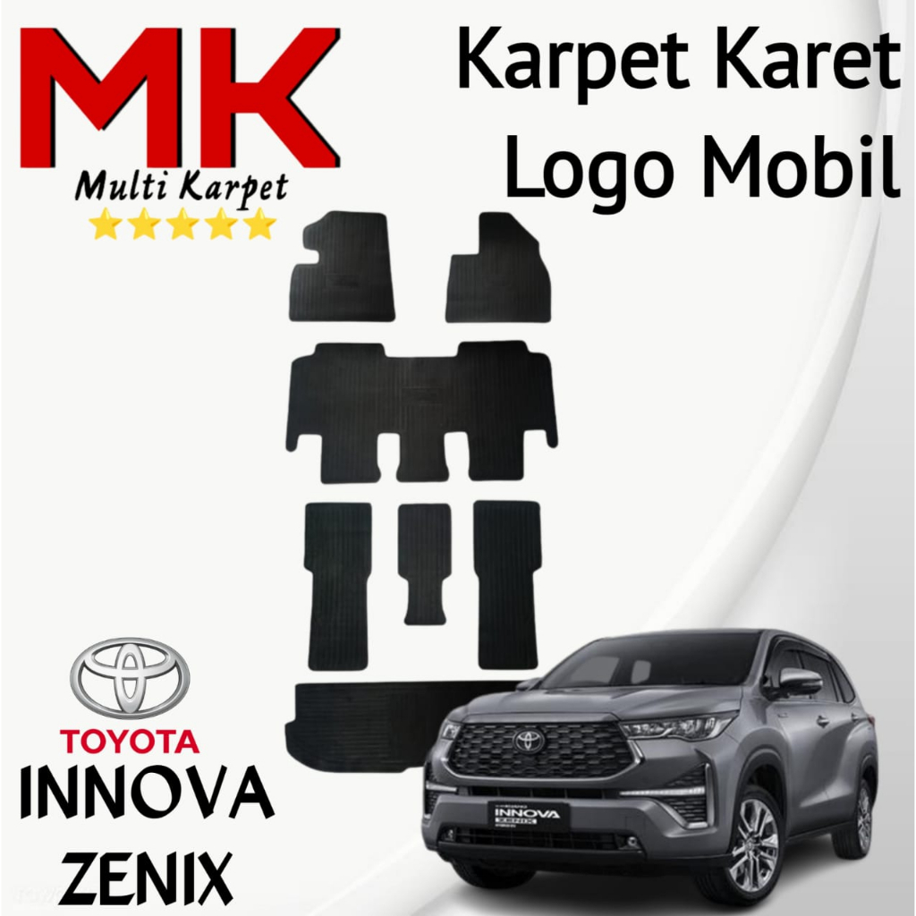 Jual KARPET KARET MOBIL TOYOTA INNOVA ZENIX FULL SET BAGASI EMBOS LOGO ...
