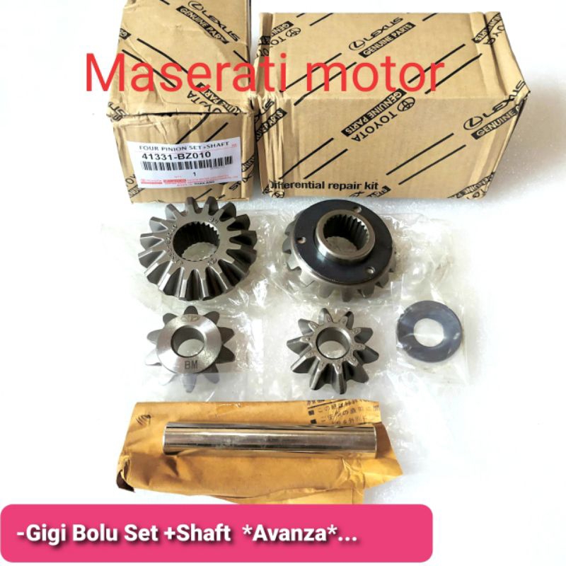 Jual GIGI BOLU SET+SHAFT AVANZA, XENIA, GRANDMAX GRAN MAX 1,3 ASLI ...