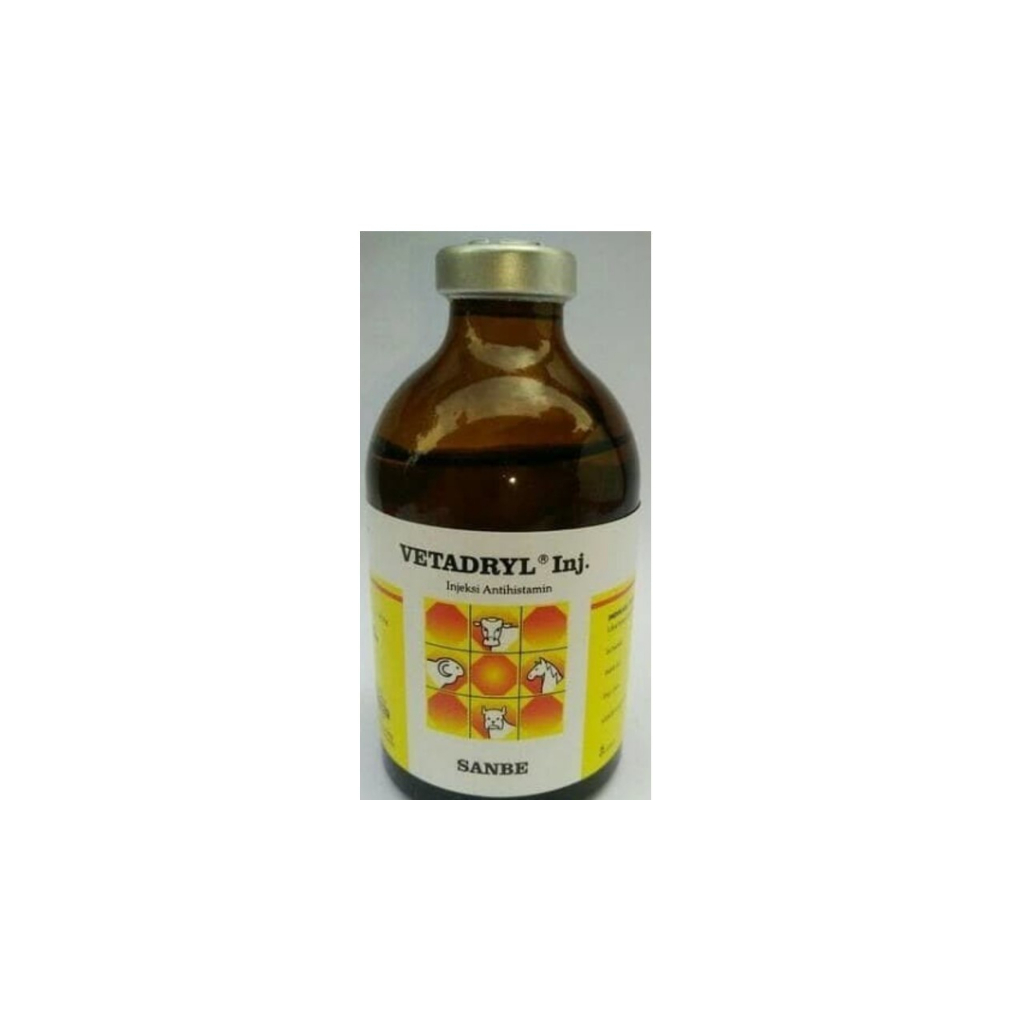 Jual Vetadryl Injeksi 100 ml 50 ml PT SANBE FARMA - Obat Alergi ...