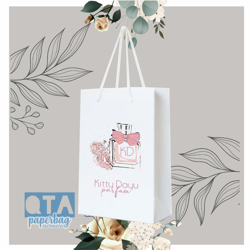 Jual paperbag parfum full color custom 30 ml 6x4x11 | Shopee Indonesia