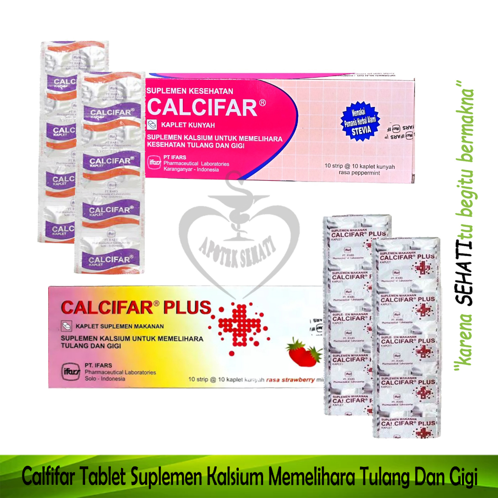 Jual Calcifar Tablet Suplemen Kesehatan Multivitamin Memelihara Tulang ...