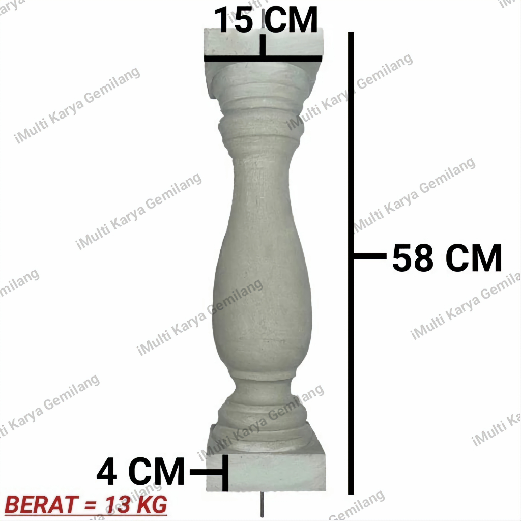 Jual Pion pagar/pion beton/pion tiang/pion/pion pagar 58cm | Shopee ...