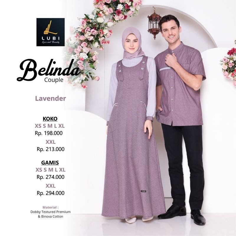 Jual Belinda Couple By Lubi | Couple Lubi | Gamis Belinda | Koko ...