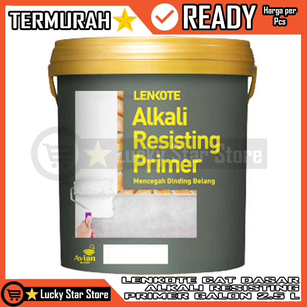 Jual LENKOTE CAT DASAR ALKALI RESISTING PRIMER GALON 2.5 LITER WALL ...