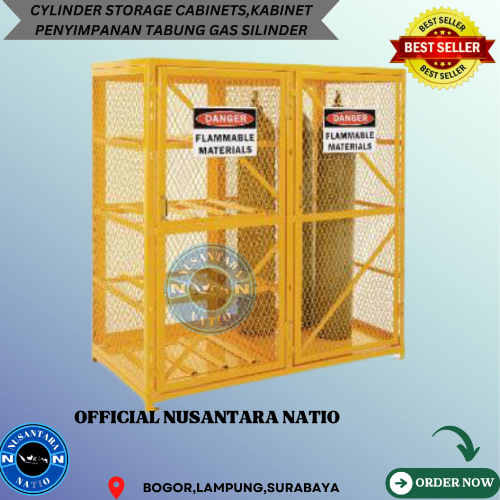 Jual Cylinder Storage Cabinets, KABINET PENYIMPANAN TABUNG TABUNG GAS ...