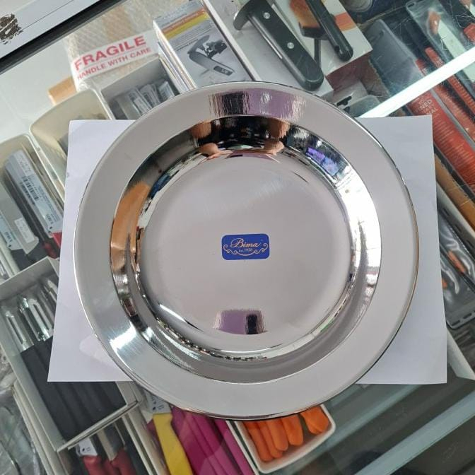 Jual Bima Kitchen Piring Stainless Inox Sendok Lubang Mangkuk Original ...