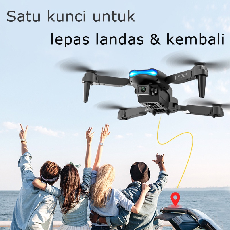 Jual Smart Drone E88 Pro/E99 Pro 4k HD Dual Camera Shoot Original Indoor Outdoor Drone Murah ...