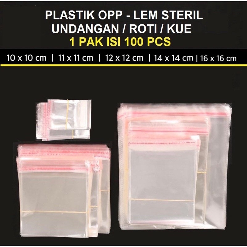 Jual PLASTIK OPP LEM TEBAL 8X8 9X9 10X10 | PLASTIK OPP SEAL KEMASAN 11X11 12X12 13X13 14X14 ...