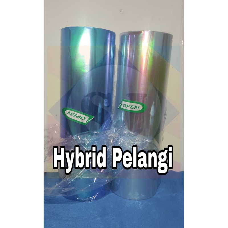Jual Sticker Stiker Hybrid Pelangi Smoke Pelangi 1 roll Lebar 30cm X ...