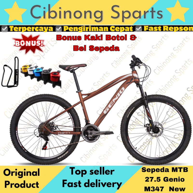 Jual Sepeda Gunung MTB 27.5 Genio M345 M346 M347 24Speeds Cakram New Original | Shopee Indonesia