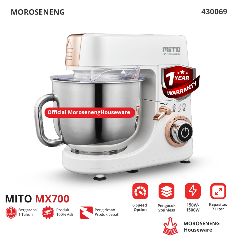 Jual Stand Mixer Mito MX 700 Garansi Resmi | Shopee Indonesia