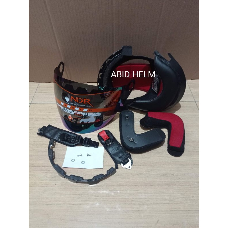 Jual busa helm kyt 2 vision satu set kancing klip BESI kancing klip PLASTIK dan kaca helm kyt 2 ...