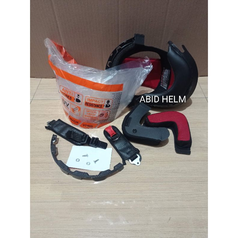 Jual busa helm kyt 2 vision satu set kancing klip BESI dan PLASTIK kaca ...