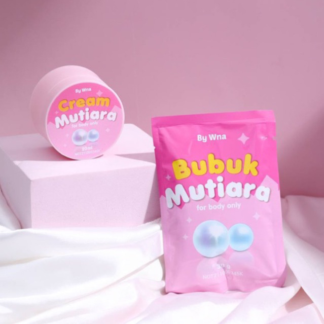 Jual (KEMASAN TERBARU) Bleaching Badan Bubuk Mutiara & Cream Mutiara By ...