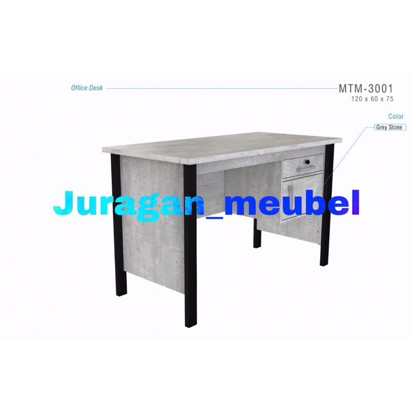 Jual Meja tulis kaki besi 1/2 biro,meja kantor,meja minimalis ukuran ...