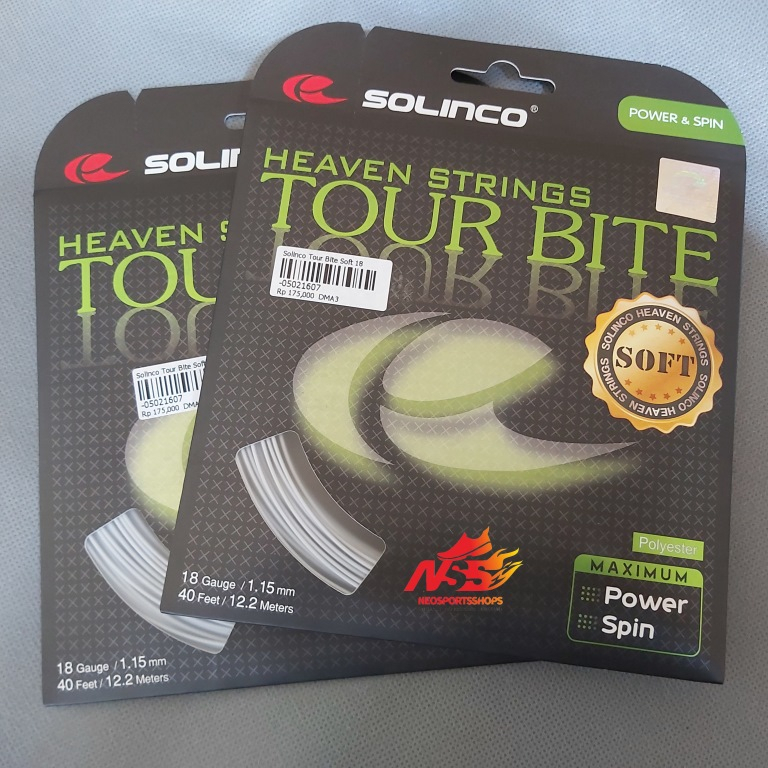 Jual Senar Raket Tenis Solinco Tour Bite Soft Power Spin Original ...