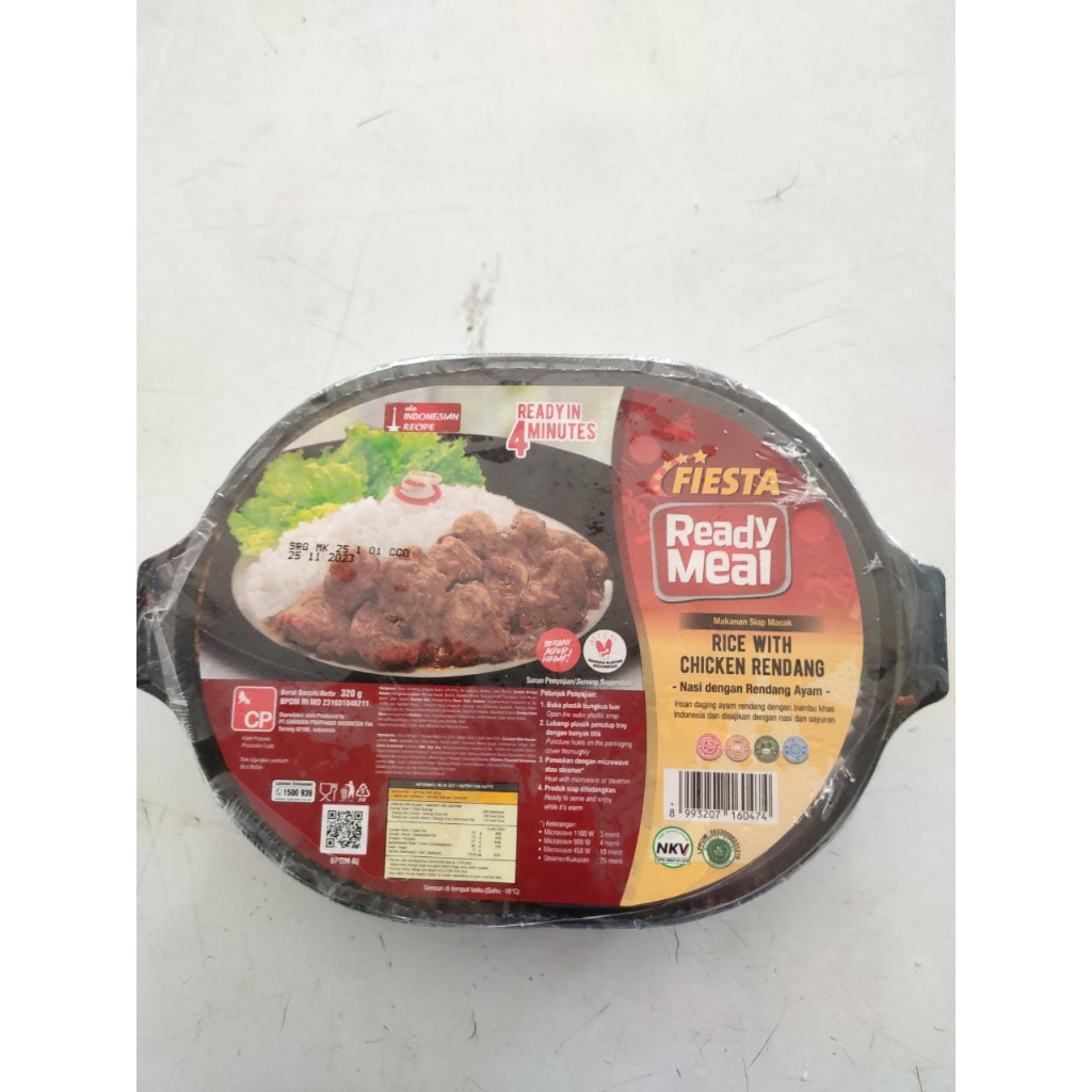 Jual Fiesta Ready Meal Rice Chicken Rendang/Makanan Siap Saji Ayam ...