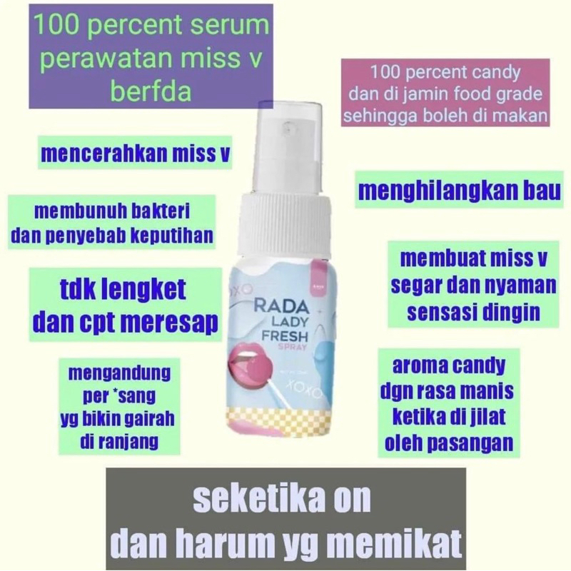 Jual RADA LADY FRESH SPRAY semprot utk bermain area bawah dgn pasangan ...