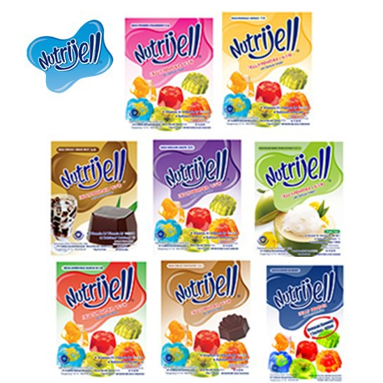 Jual Nutrijell 15 gr Jelly Powder Nutrijel kemasan ekonomis varian rasa ...