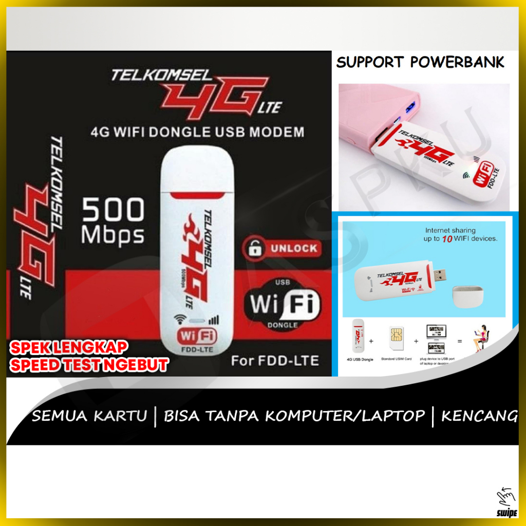 Jual Modem Wifi USB 4G LTE Portable Internet Penghubung Penyambung ...