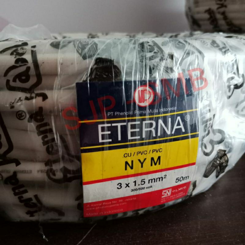 Jual Kabel Listrik 3 x 1,5 mm per roll | Shopee Indonesia