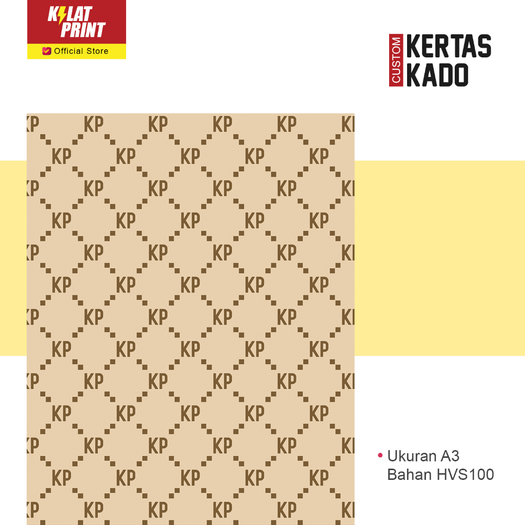 Jual Kertas Kado Custom Initial Inisial Nama Huruf Pattern | Shopee ...