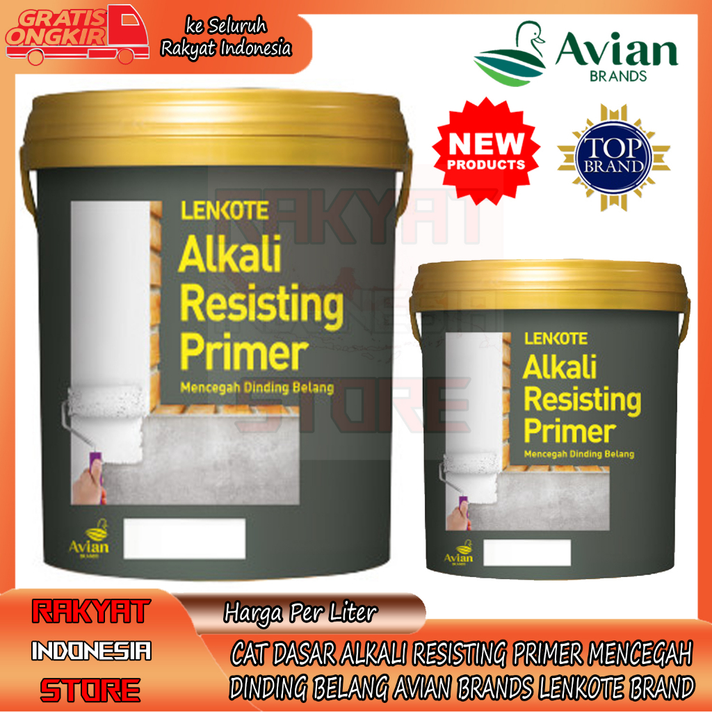 Jual CAT DASAR TEMBOK ALKALI RESISTING PRIMER 20 LITER LT LTR AVIAN ...