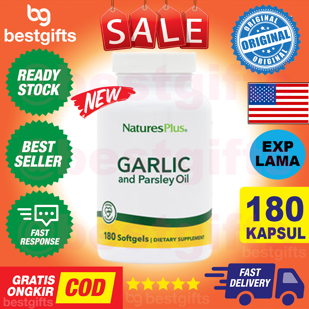 Jual NATURE'S NATURES NATURE PLUS GARLIC & PARSLEY OIL - 180 KAPSUL ...
