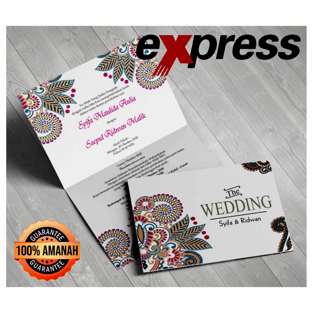 Jual Undangan Pernikahan Unik, Minimalis, Elegan, Murah | Shopee Indonesia