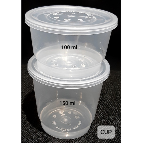Jual COD- IP99- [ISI 25 PCS] Thinwall Gelas Puding Pudding 100ml dan 150ml + Tutup / Cup Puding ...