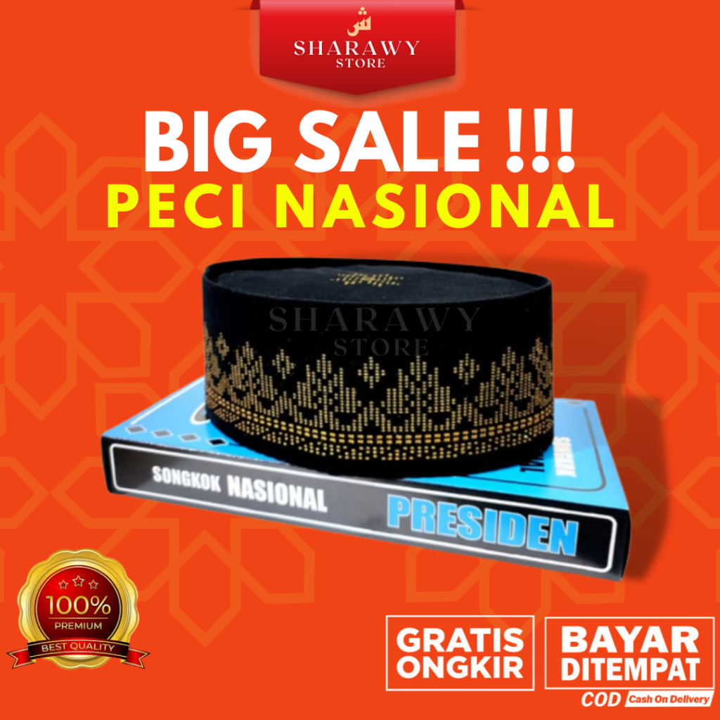 Jual Songkok Hitam Motif Batik Songket Gold Dewasa Anak Laki Laki Cetak ...