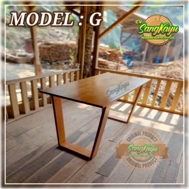 Jual Meja kayu minimalis Meja kerja Meja belajar Meja gaming Wooden ...