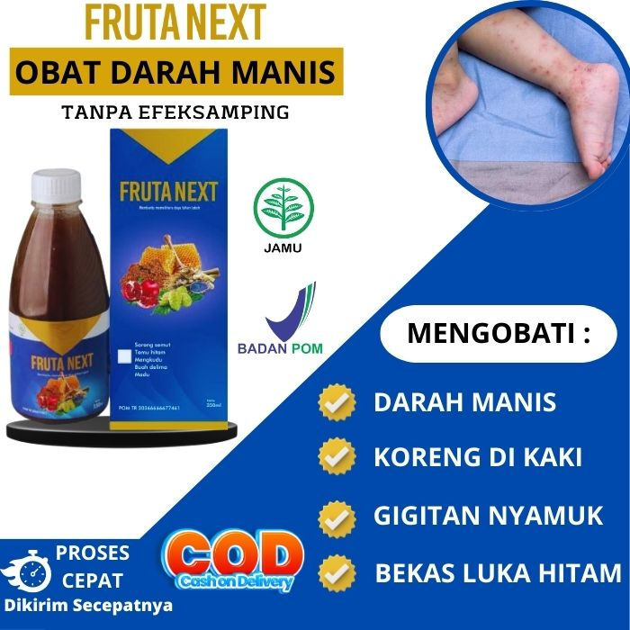Jual FRUTANEXT Obat Darah Manis Koreng Di Kaki Gatal Amis Daging Alergi ...