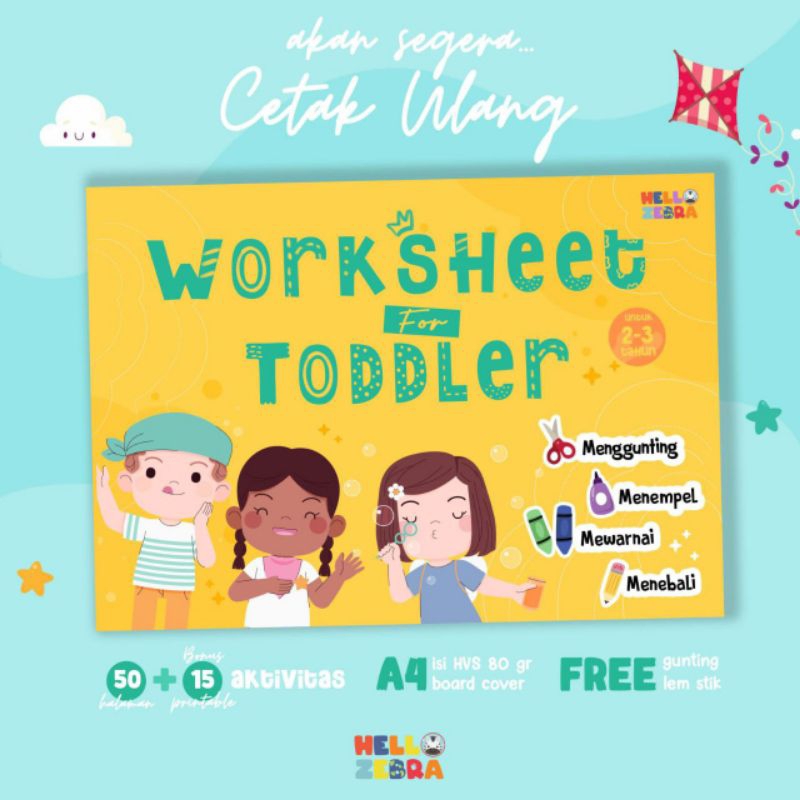 Jual BUKU AKTIVITAS SERU WORKSHEET FOR TOODLER | Shopee Indonesia