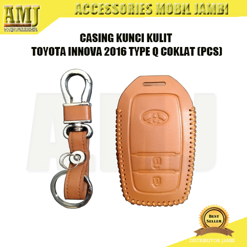 Jual COVER / CASING KUNCI KULIT TOYOTA INNOVA 2016 TYPE Q COKLAT (PCS ...