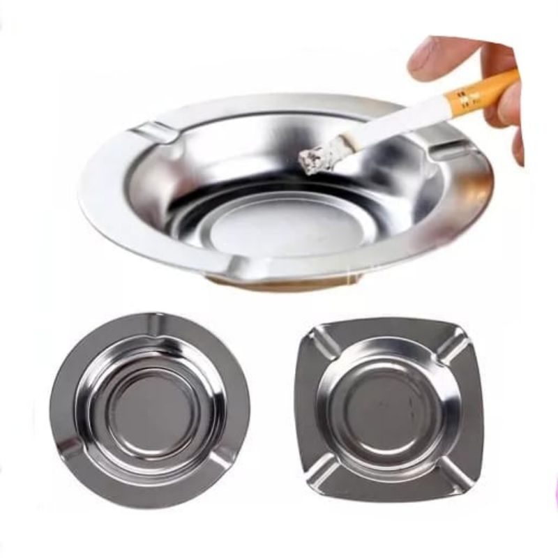 Jual Asbak Stainless Bulat / Kotak | Shopee Indonesia