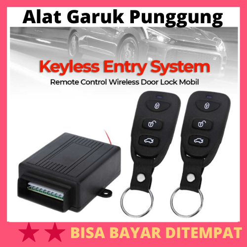 Jual Keyless Entry System Remote Control Wireless Door Lock Mobil ...