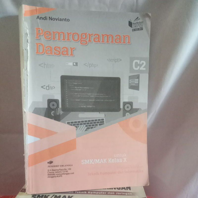 Jual buku pemrograman dasar untuk SMK kelas X bidang keahlian teknik ...