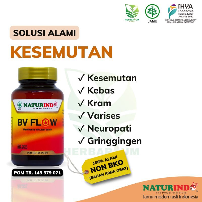 Jual Bv Flow 50 Kapsul Obat Herbal Jamu Kebas Kesemutan Neuropati ...