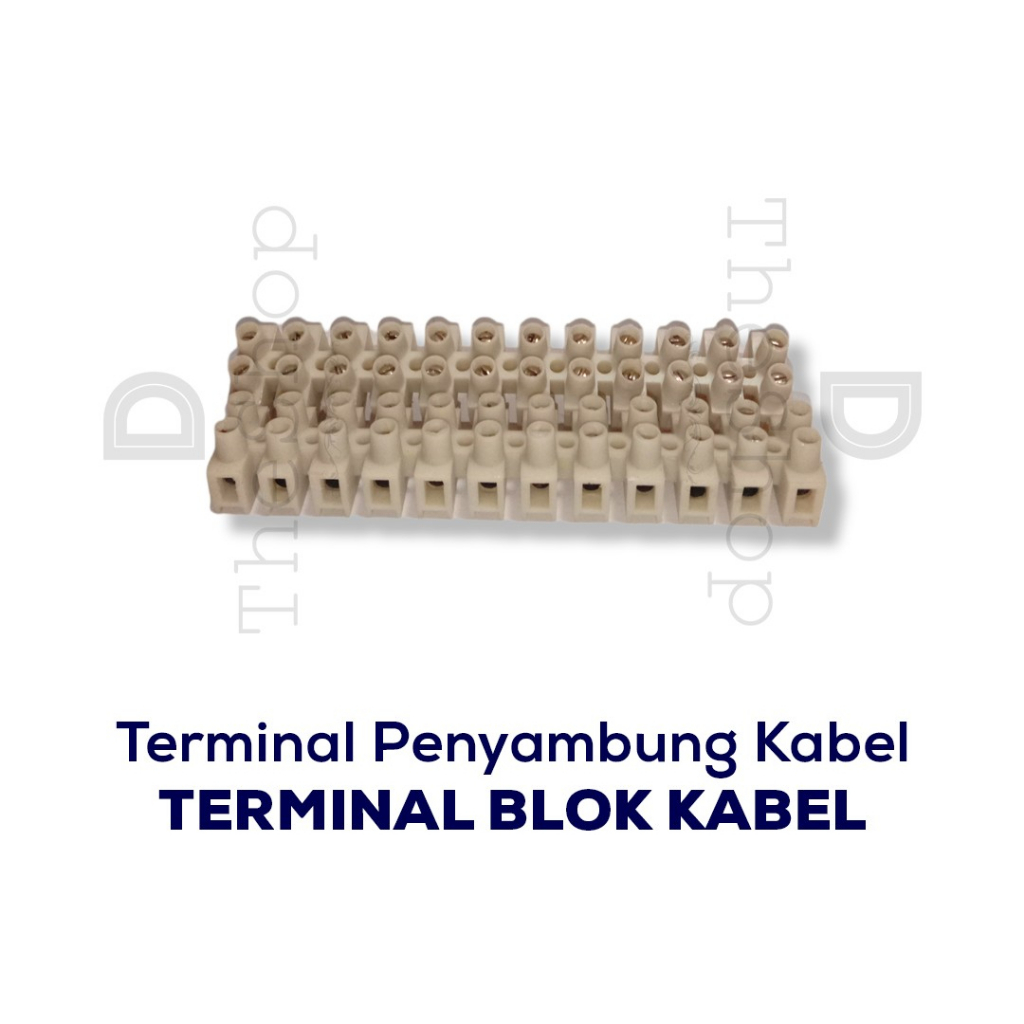 Jual Terminal Blok Krustin Rel Penyambung Listrik Putih Plastik 4A ...