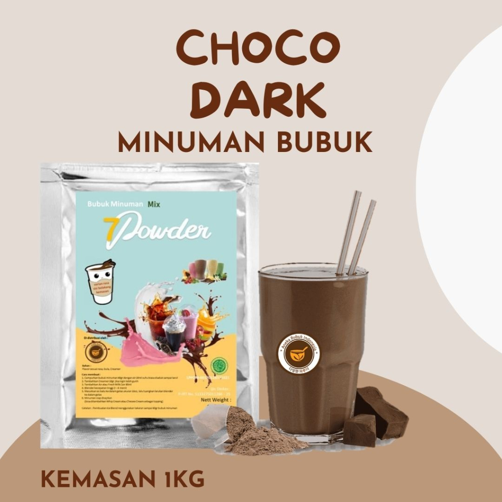 Jual Minuman Coklat rasa DARK CHOCO 1 Kg / Bubuk Minuman Coklat rasa ...