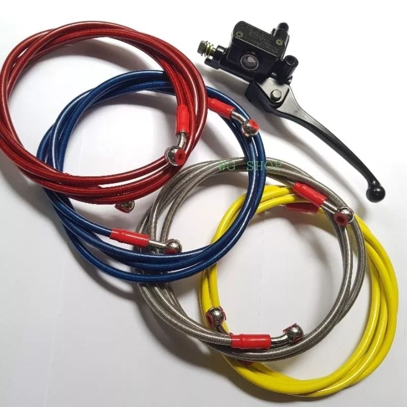 Jual master rem kiri nmax pcx satu set selang rem 215 cm universal ...