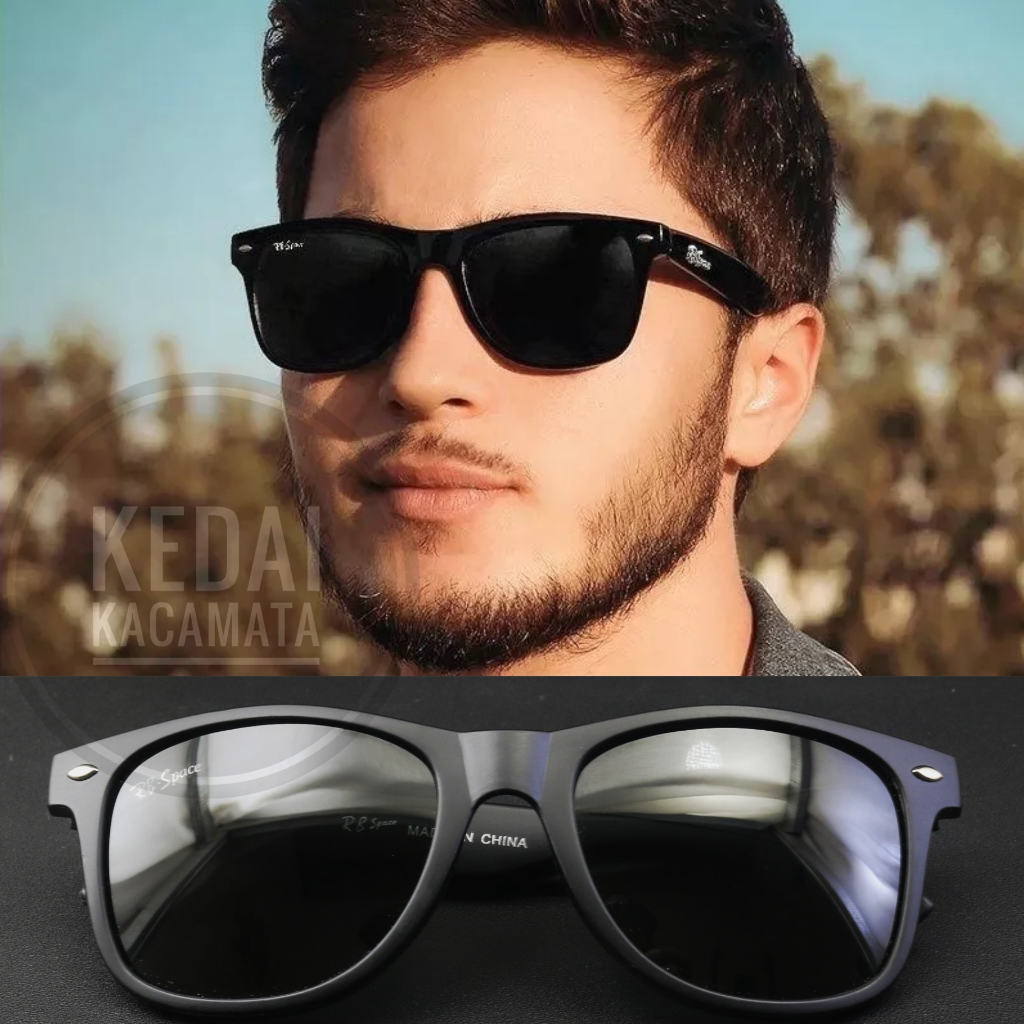 Jual 005/KACAMATA HITAM PRIA WANITA/KACAMATA FASHION ANTI UV./BAHAN ...