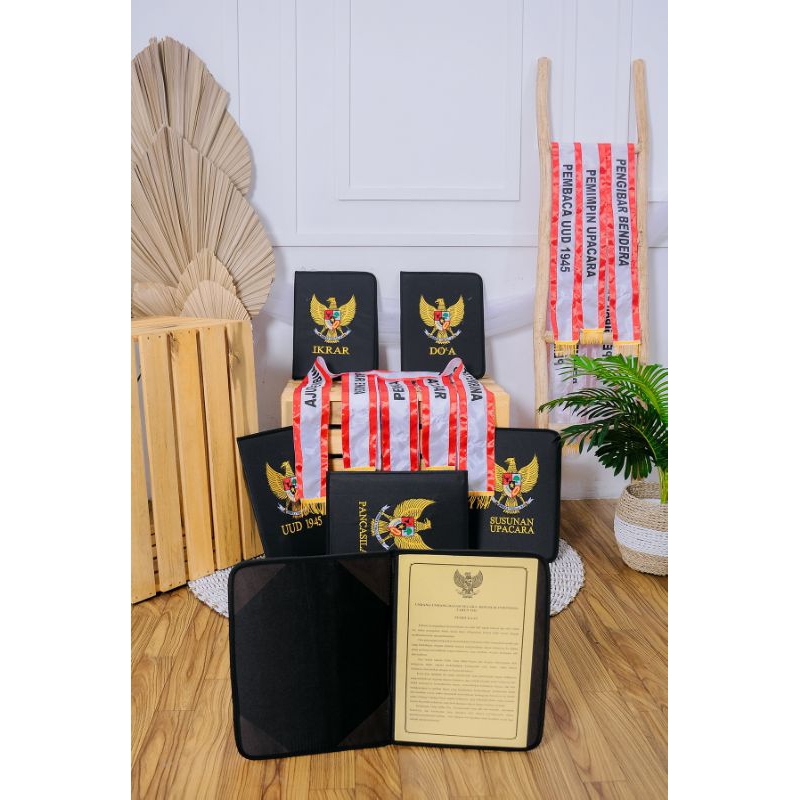 Jual Map upacara bordir isi 5 pcs perlengkapan map upacara bordil map ...
