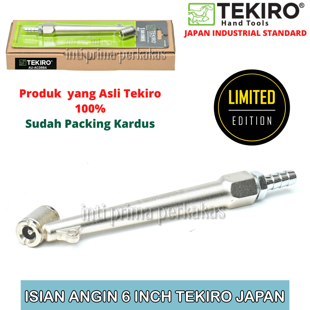 Jual TEKIRO AIR CHUCK 6 INCH ALAT PENGISI ANGIN POMPA BAN TIRE AU ...